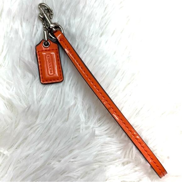 Coach | Bags | Coach Orange Patent Leather Replacement Hangtag Hang Tag ...